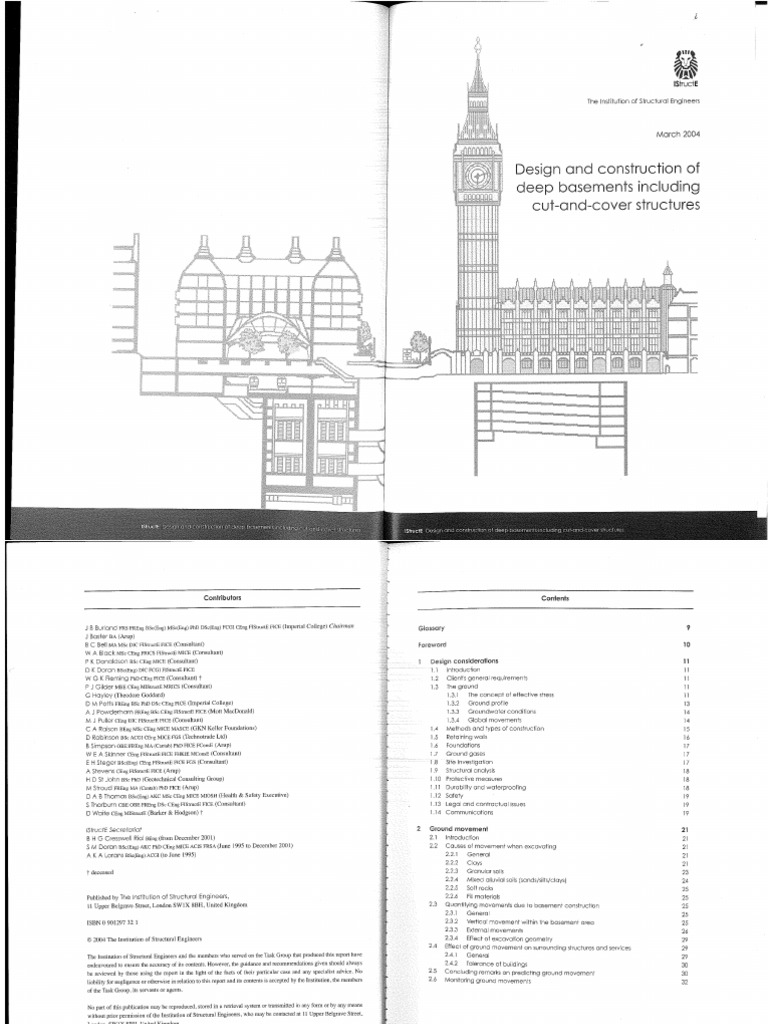 Design and Construction of Deep Basements Including Cut-And-Cover ...