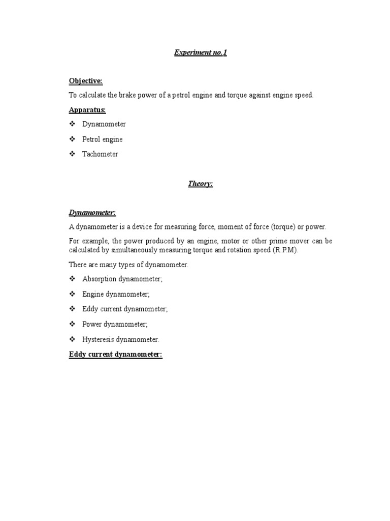 Ic Engine Lab Manual | PDF | Carburetor | Internal Combustion Engine