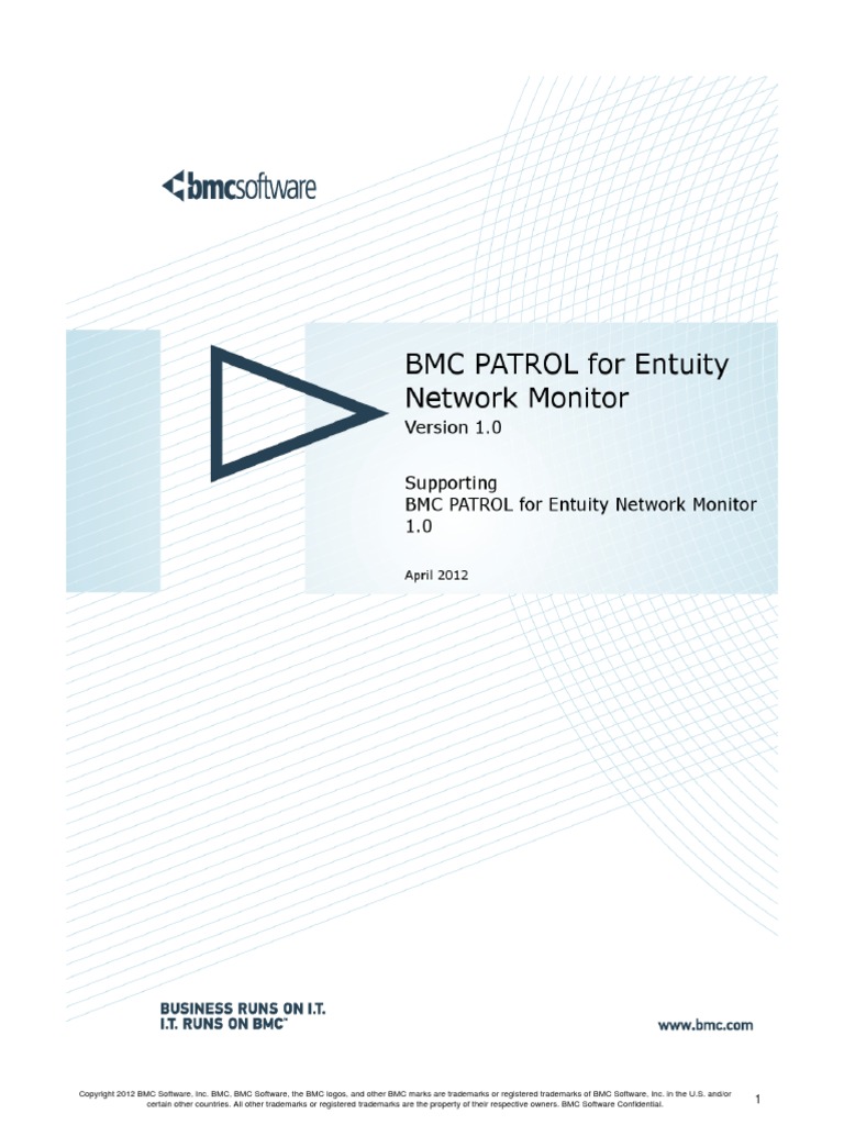 BMC PATROL For Entuity Network Monitor | PDF | Trademark | Command Line ...