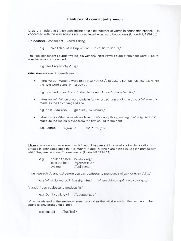 Connected Speech PDF | PDF