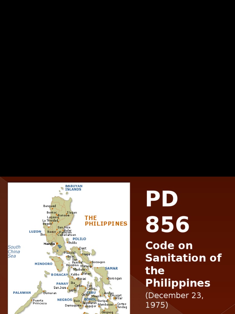 PD 856 Sanitation Code | PDF | Septic Tank | Sanitary Sewer