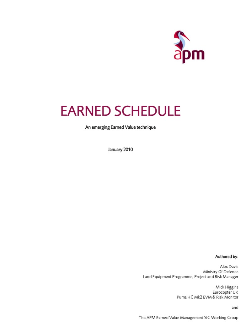 Earned Schedule | PDF | Business | Science