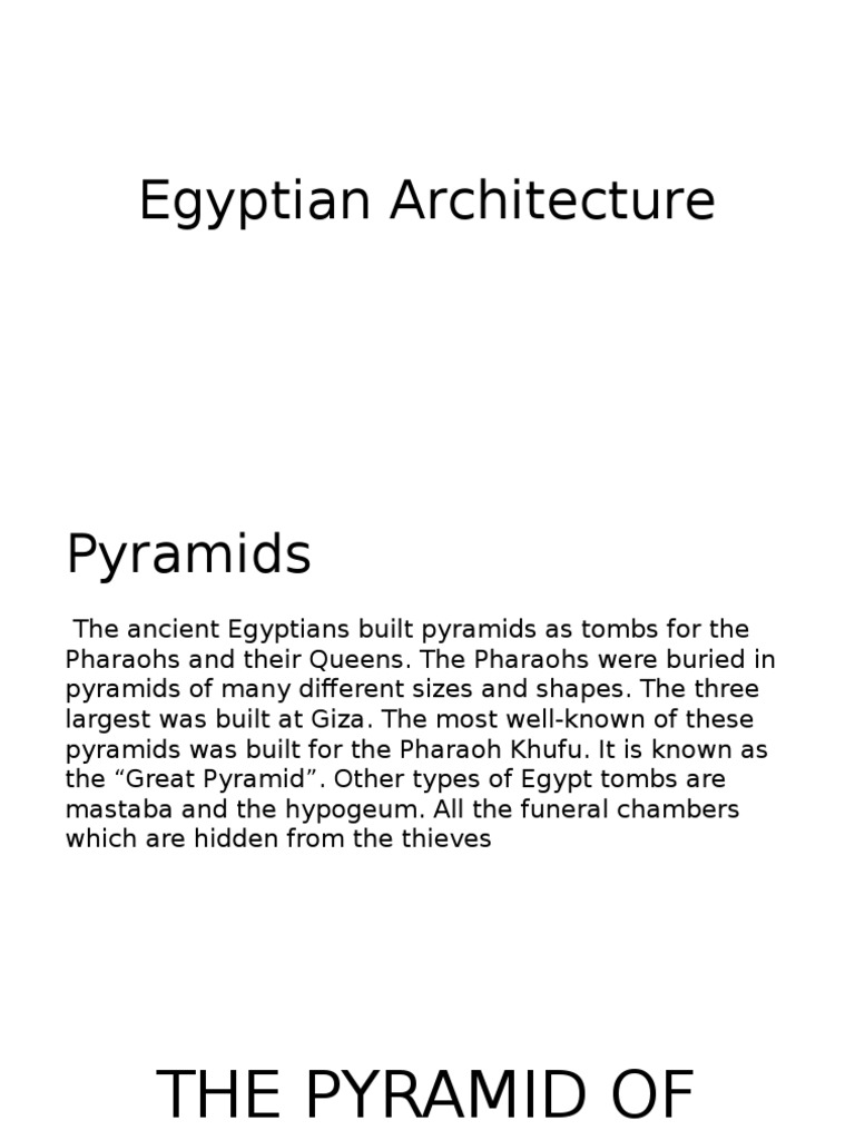 Ancient Egyptian Pyramids Overview | PDF