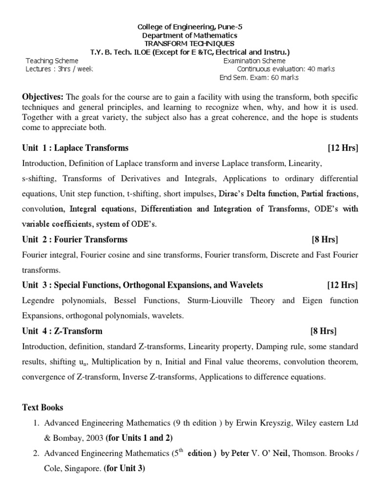 Transform Techniques | PDF