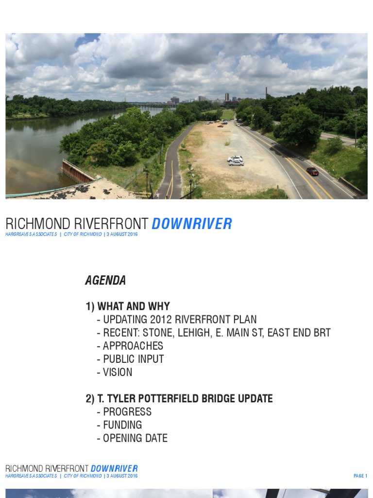 2016 0803 RVA Downriver Public Presentation | PDF | Richmond | Land Use