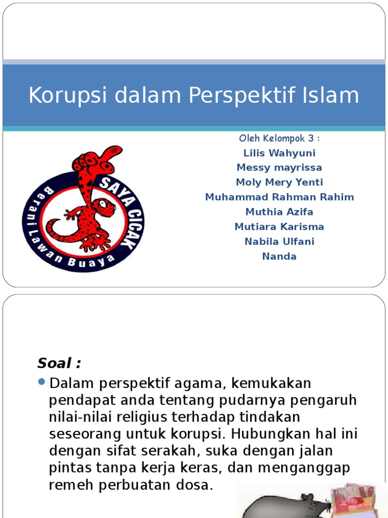Unit 1 (Korupsi Dalam Perspektif Islam) | PDF