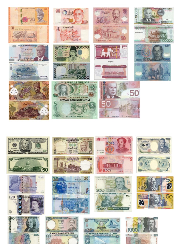 Kertas Mata Wang Dunia | PDF