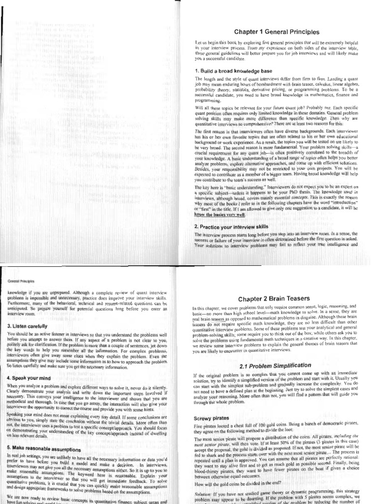 (Xinfeng Zhou) A Practical Guide To Quantitative Finance Interviews PDF ...