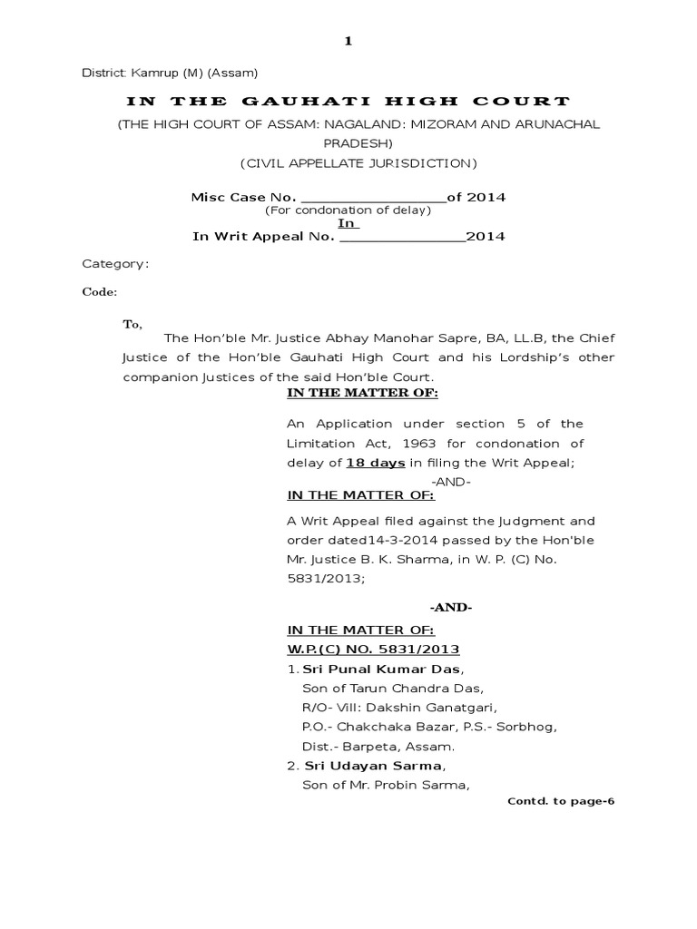 Condonation Petition | Legal Procedure | Constitutional Law