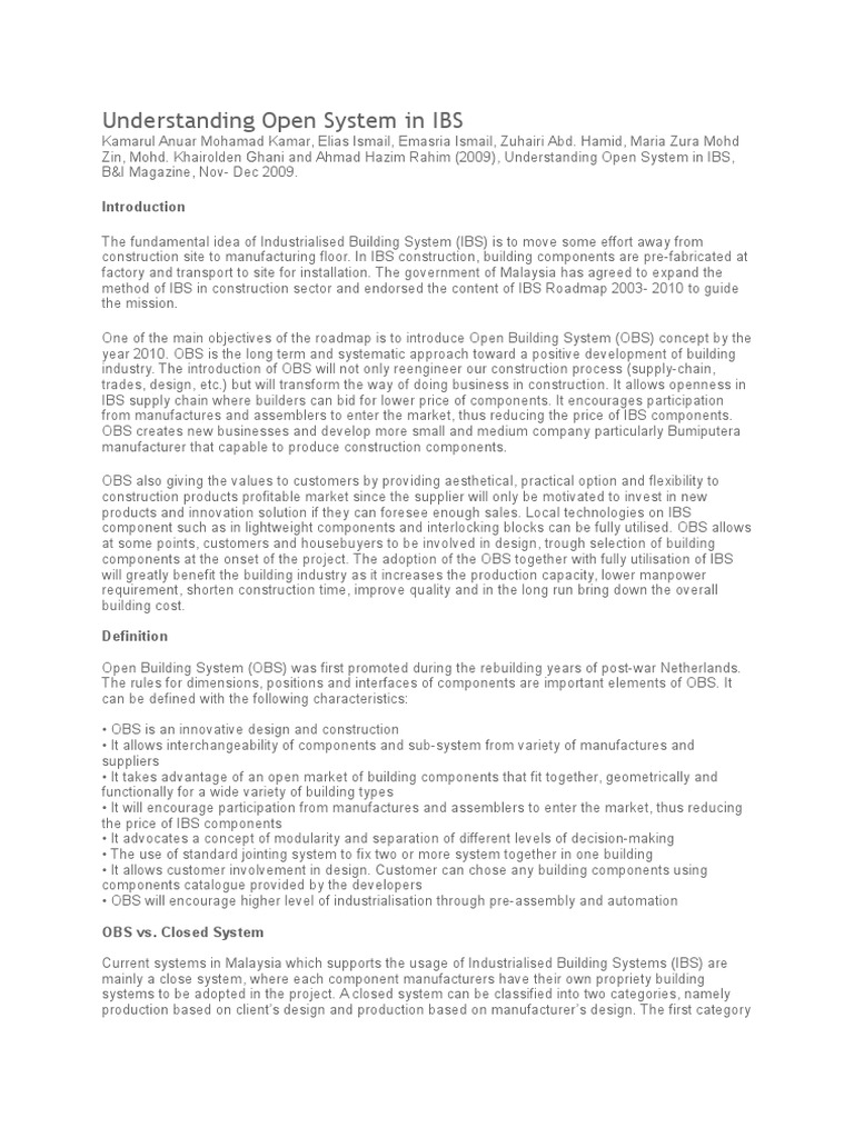 Understanding the Concept and Benefits of Open Building Systems (OBS ...