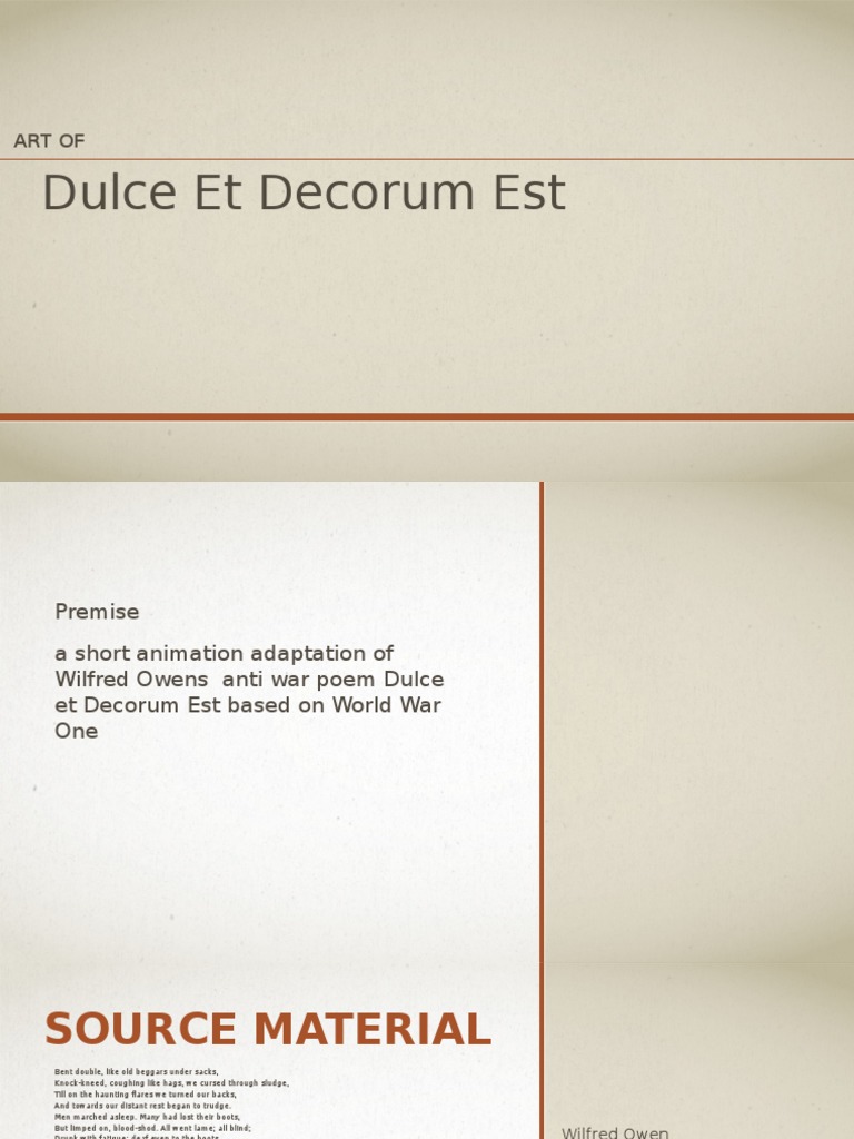 Dulce Et Decorum Est: Art of | PDF | Visualization (Graphics) | Drawing