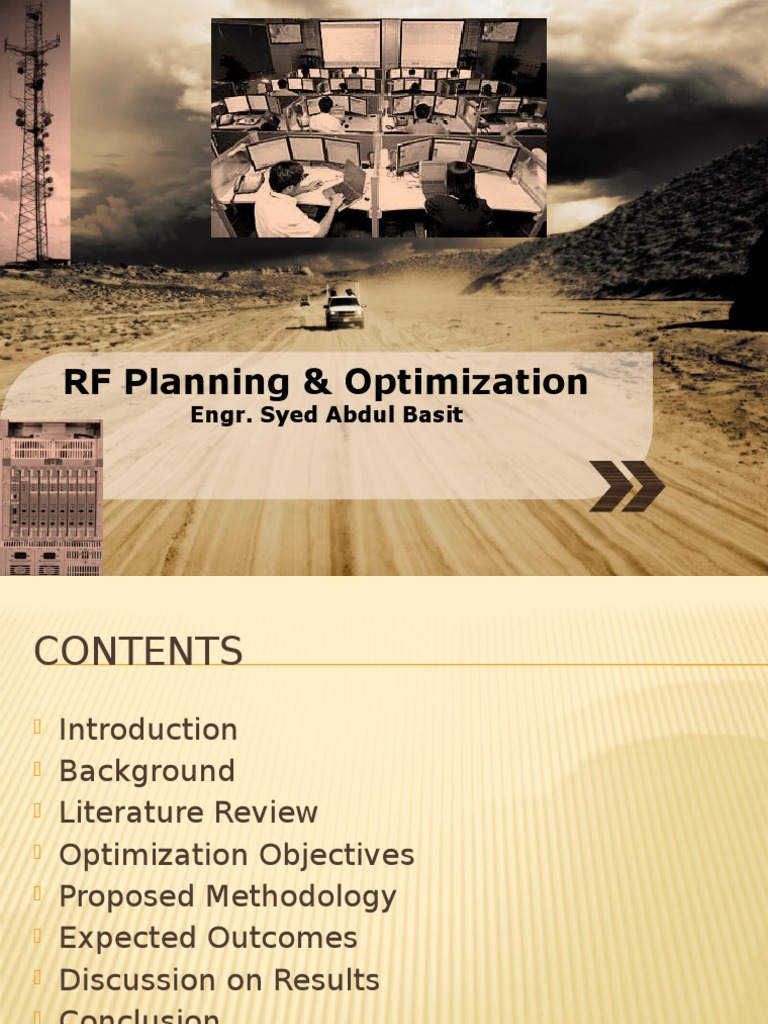 RF Planning & Optimization: Engr. Syed Abdul Basit | PDF | Mathematical ...