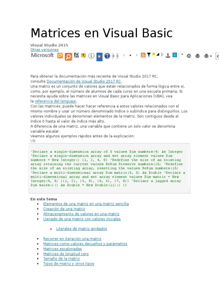 Matrices en Visual Basic | Estructura de datos de matriz | Básico ...