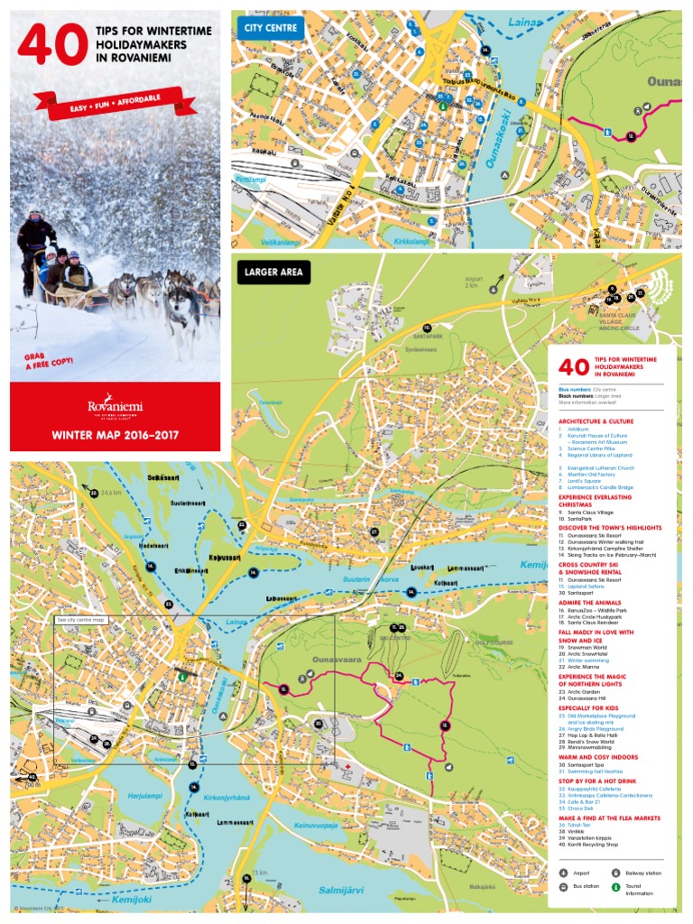 Rovaniemi Winter Map 40 Tips - 2016-17 | PDF