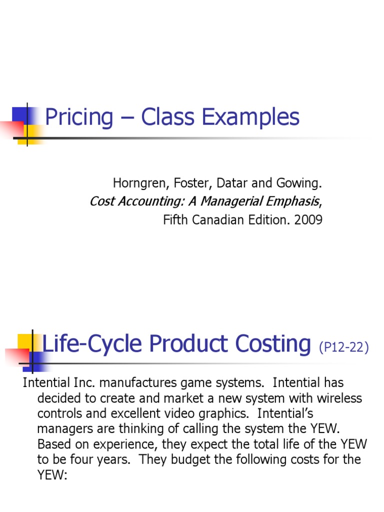 5 Pricing Examples R1 Final PDF | PDF | Marketing | Economics