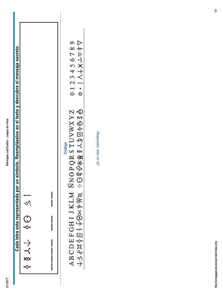 Mensajes Codificados - Juegos de Niños PDF | PDF