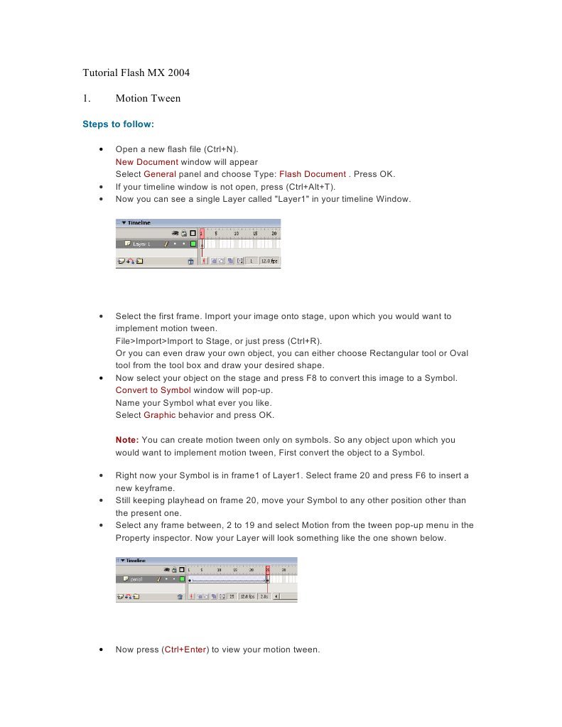 Tutorial Flash MX 2004 | PDF | Areas Of Computer Science | System Software