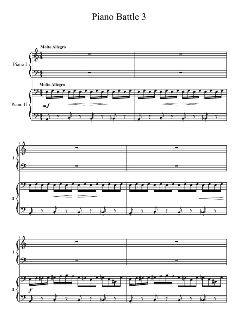 Piano Battle 3 v. 2 (Updated) | PDF