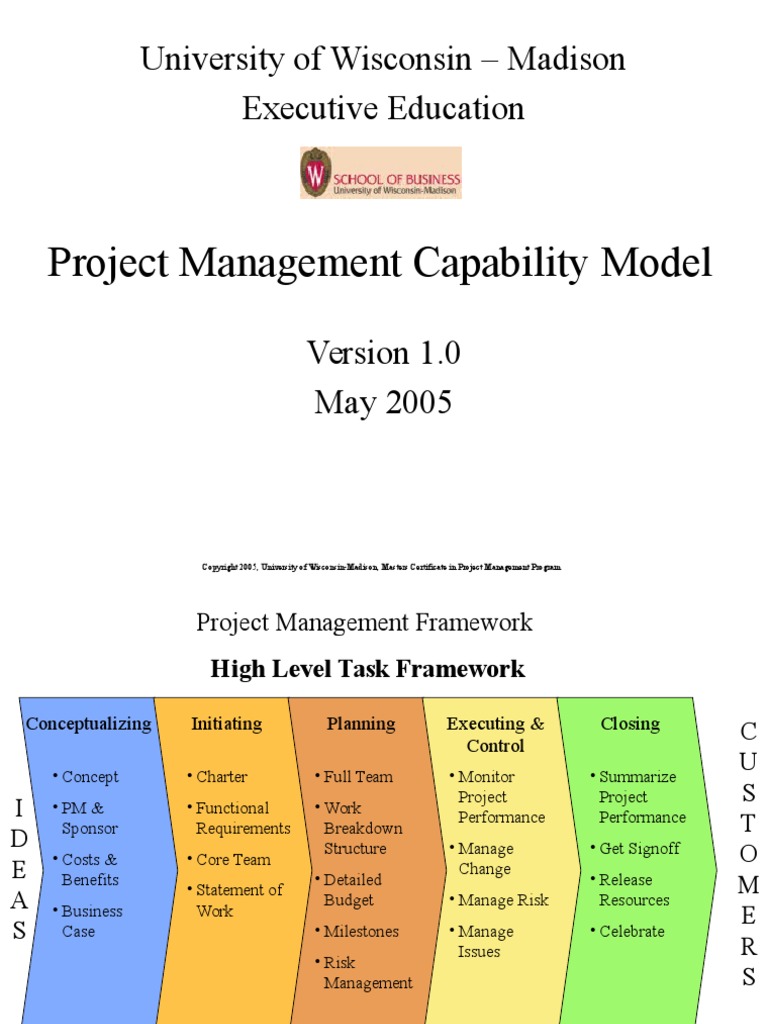 Project Management Capability Model | PDF | Project Management ...