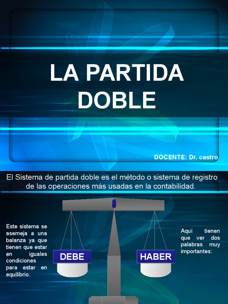 Principios de la Partida Doble en Contabilidad | PDF | Contabilidad ...