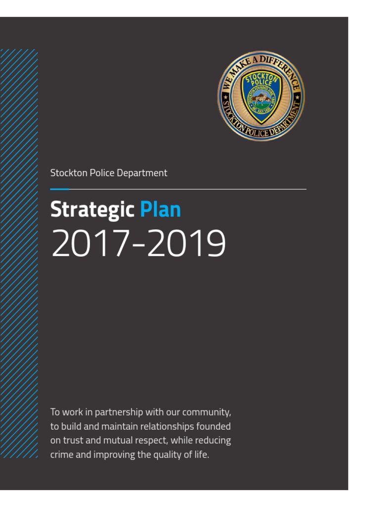 Stockton Police Department Strategic Plan | PDF | Violence | Crime ...