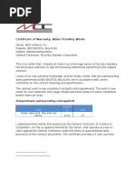 Waterproofing Inspection Report | PDF