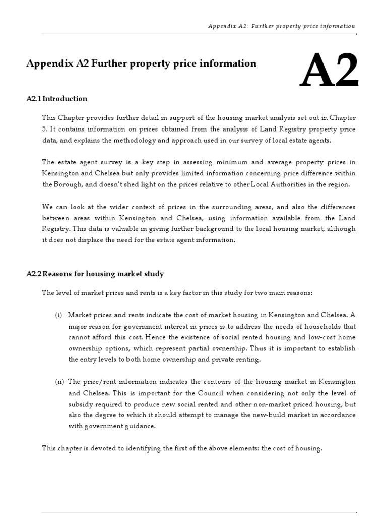 LDF Hs Appendix A2 | PDF | Real Estate Economics | Estate Agent