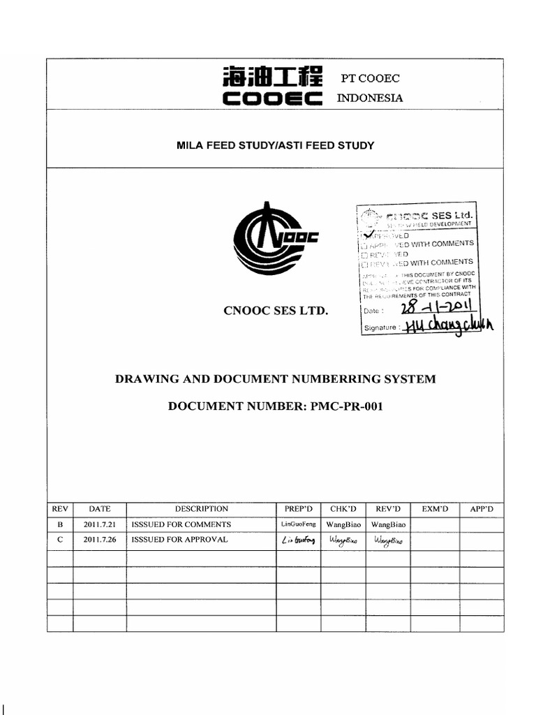 PMC-PR-001-C Drawing and Document Numbering System | PDF | Deep ...