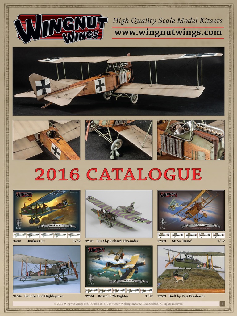 Wingnut Wings 2016 Catalogue PDF | PDF