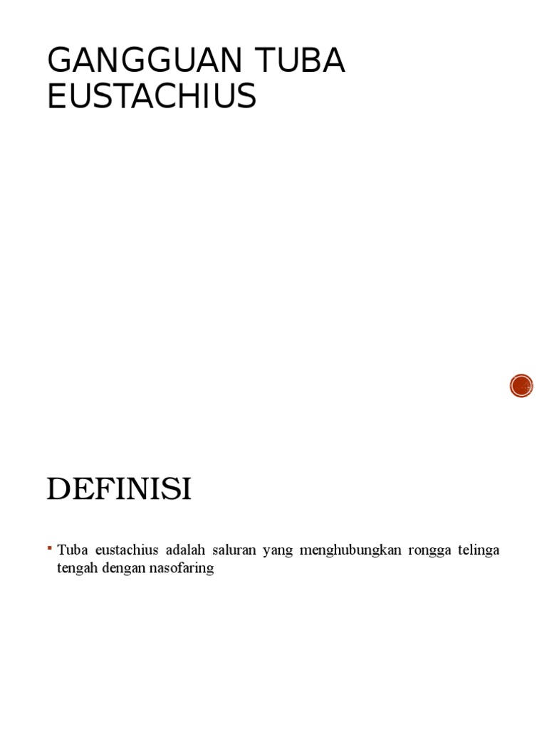 Patulous Tuba Eustachius | PDF