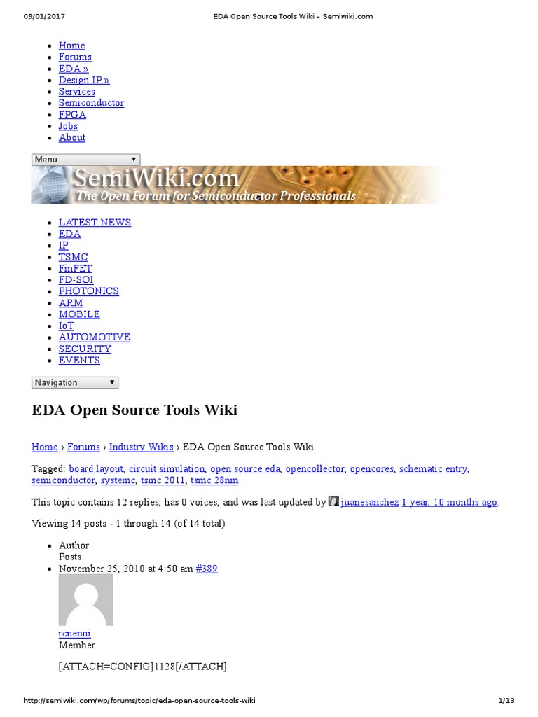 EDA Open Source Tools Wiki | PDF | Hardware Description Language | Electronic Design Automation