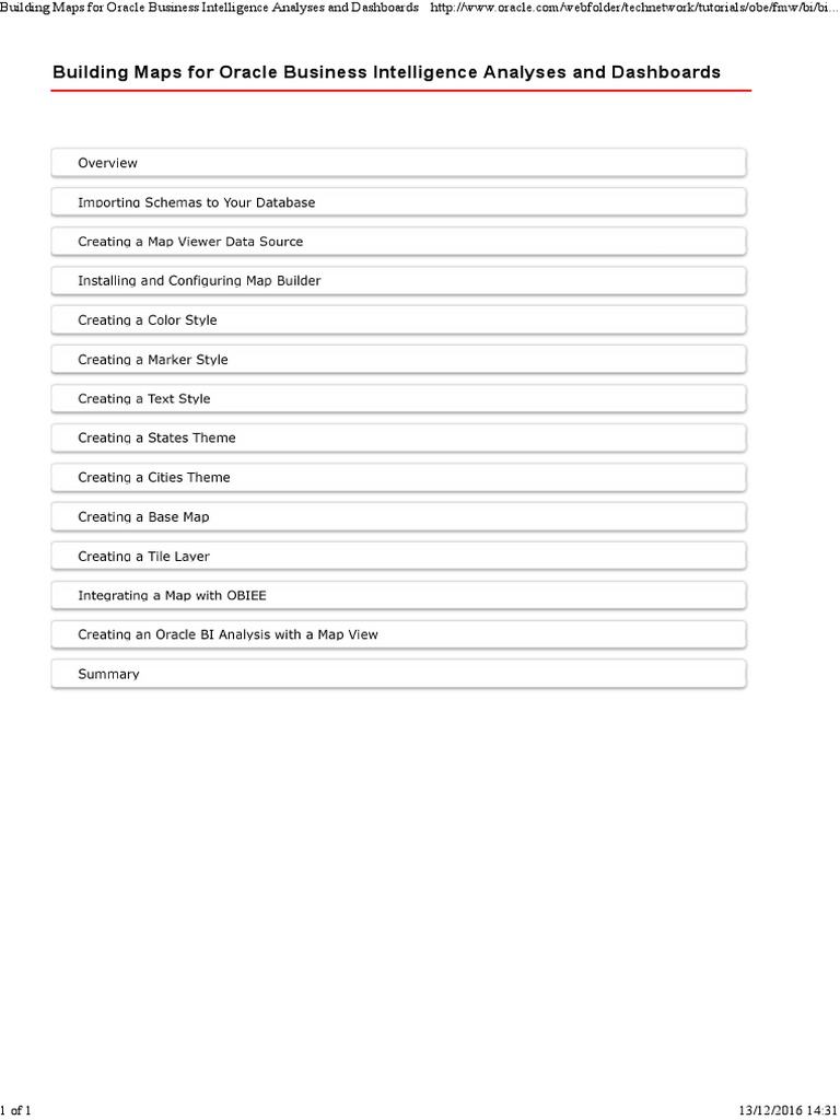 Building Maps For Oracle Business Intelligence Analyses and Dashboards ...