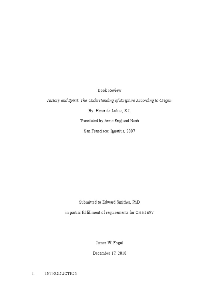 Book Review - Origen | PDF | Origen | Exegesis
