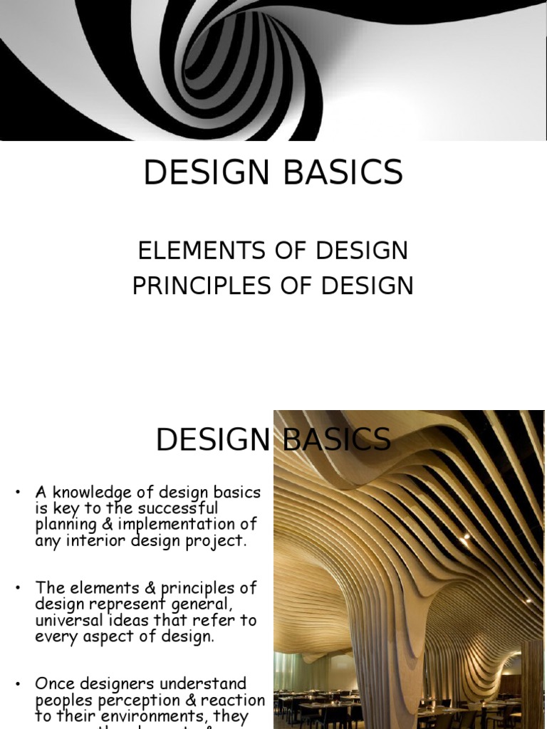 Design Basics: Elements of Design Principles of Design | PDF | Shape ...