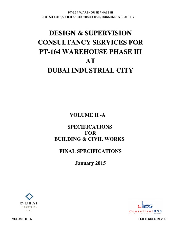 Volume II-A Buildings & Civil Works | PDF | General Contractor ...
