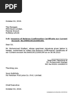 Bank Balance Certificate Template | PDF
