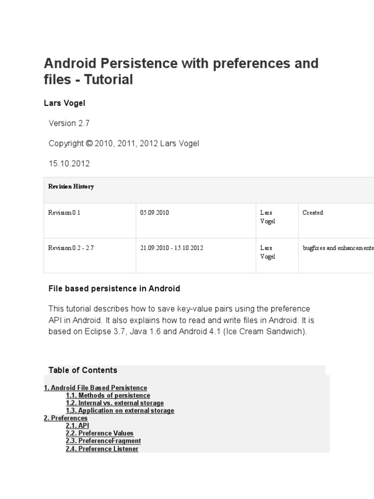 Android Data Storage | PDF | Computer File | Android (Operating System)