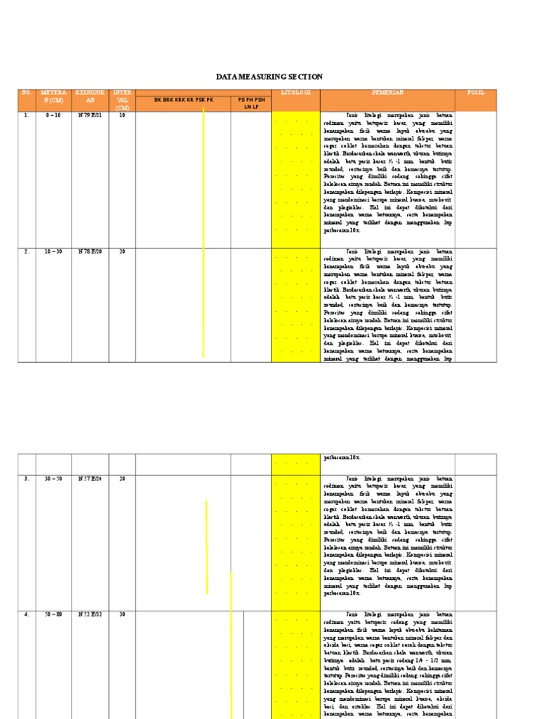 Data Measuring Section | PDF