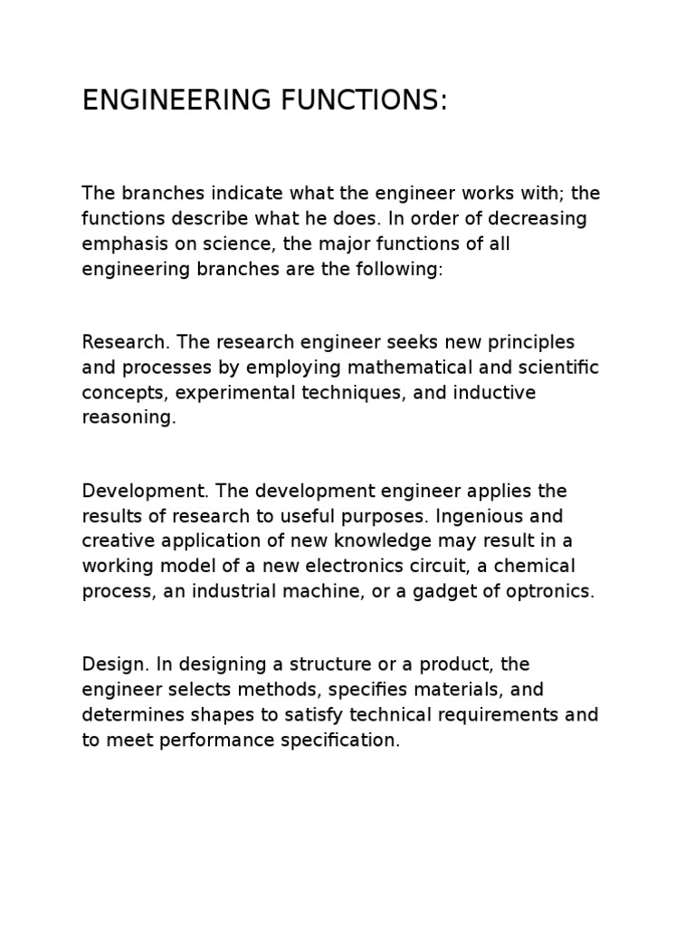 Engineering Functions | PDF