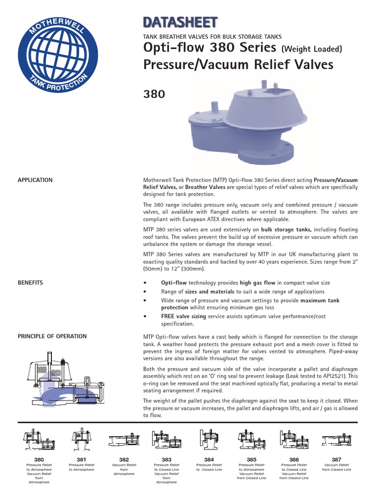 Breather Valve - PV Valve - CNC380 | PDF | Vacuum | Valve