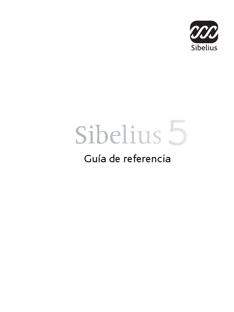 Sibelius 5 0 - Guía de Referencia | PDF | Tempo | Notación musical