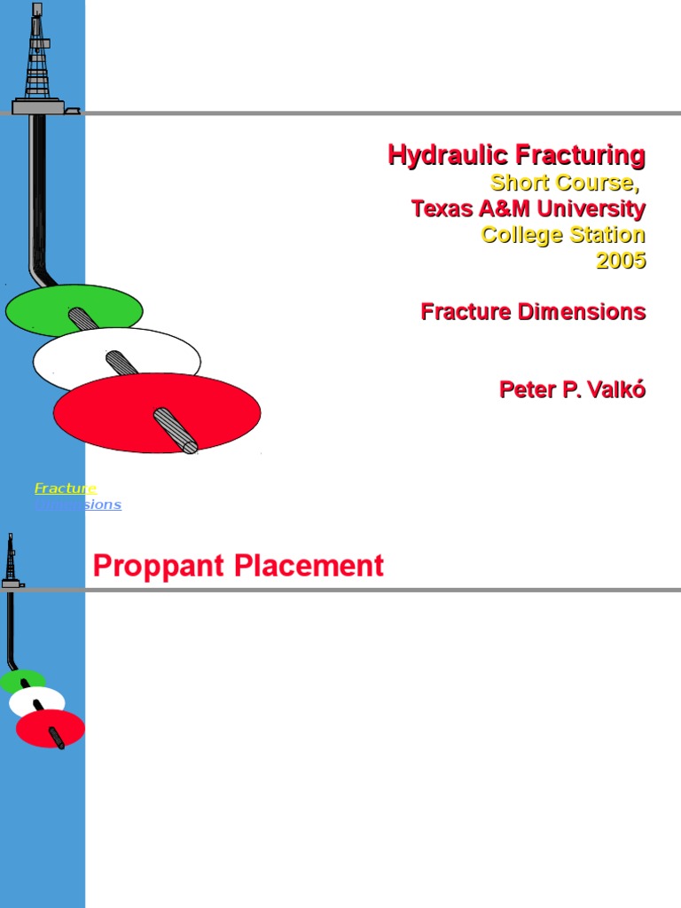 TAMU Hydraulic Fracturing Short Course | PDF | Hydraulic Fracturing ...