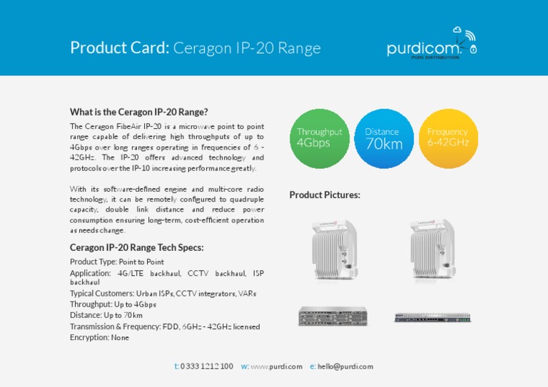 Ceragon IP-20 Microwave Solutions | PDF | Computers