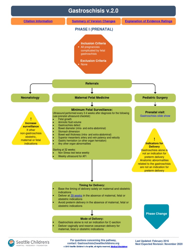 Gastroschisis Pathway | Clinical Trial | Obstetrics