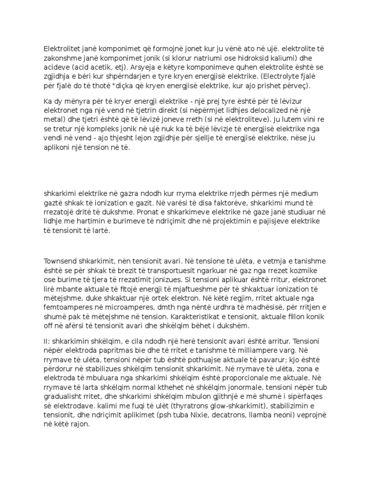 Elektrolitet Janë Komponimet Që Formojnë Jonet Kur Ju Vënë Ato Në Ujë | PDF