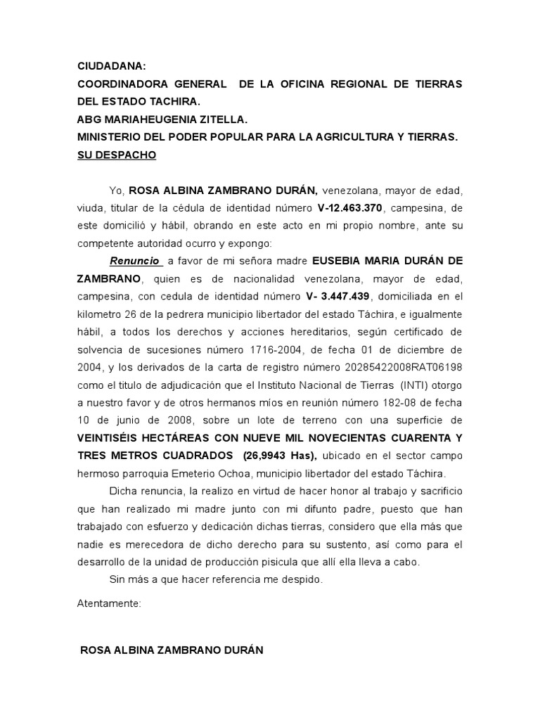 Carta Al Inti | PDF