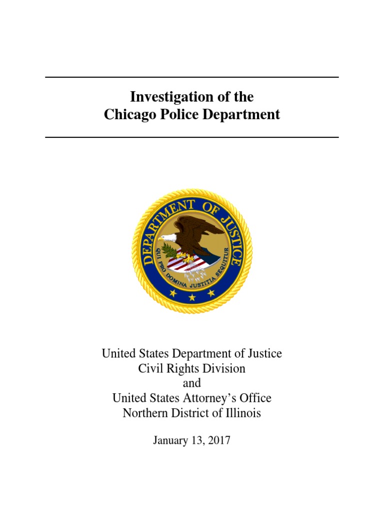 Chicago Police Department Findings | PDF | Use Of Force | Police