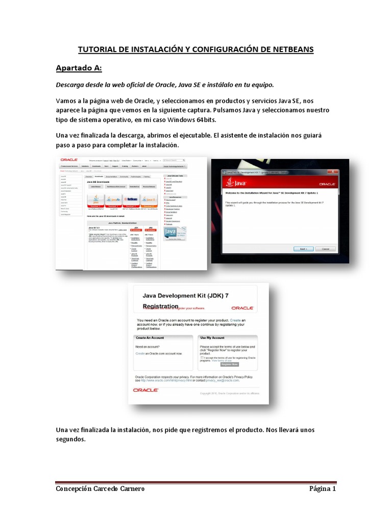 Tutorial - PROGRAMACION01 - Instalacion y Configuracion | PDF | Java ...
