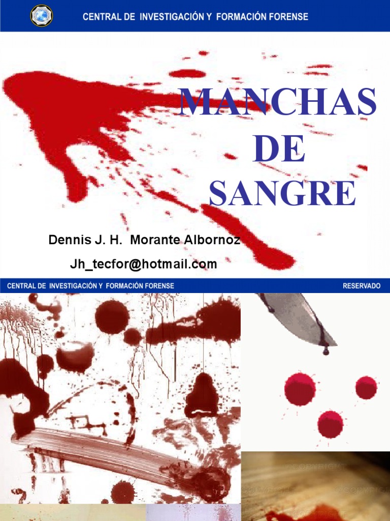 Clasificación y Análisis de Manchas de Sangre | PDF | Compuestos ...