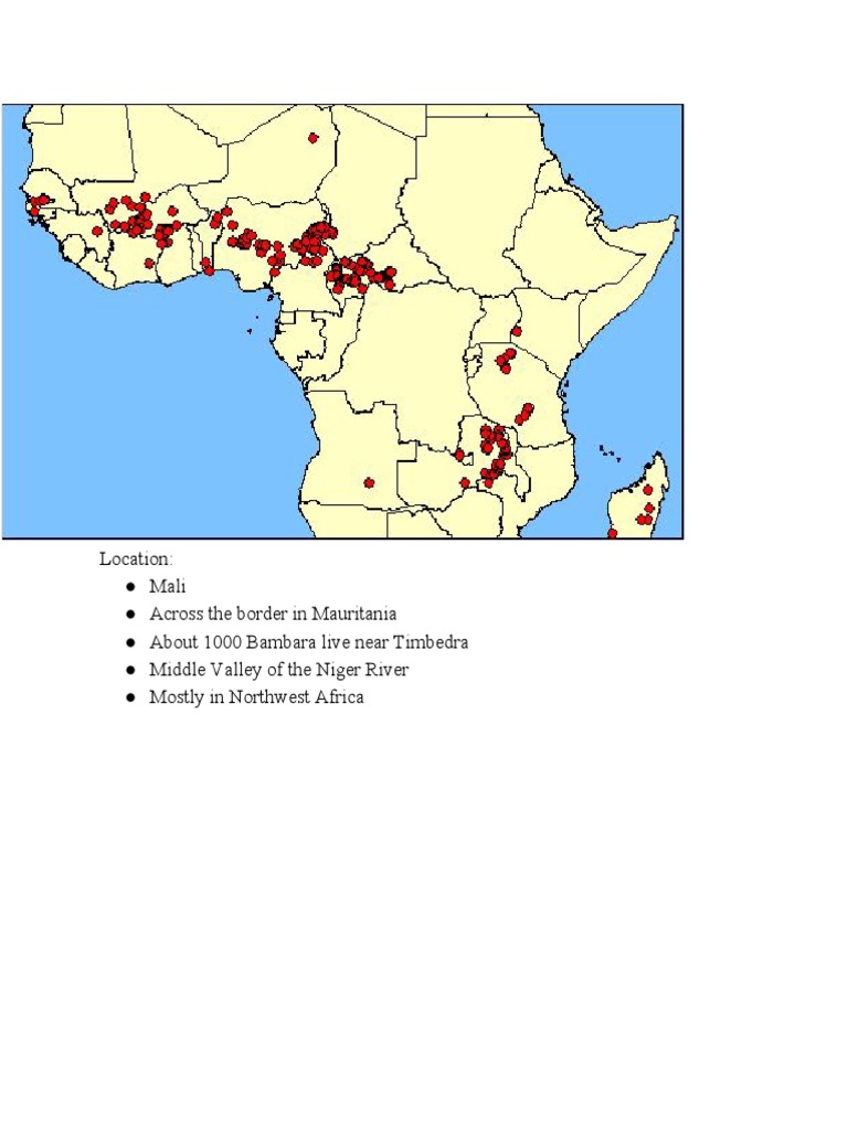 Bambarapicture | PDF | Ethnicity | Mali